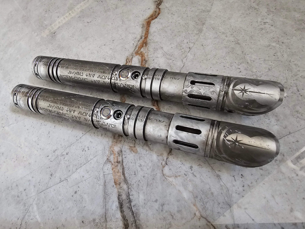 Personalized Lightsabers Hand Weathered & Laser Engraved Designs ...