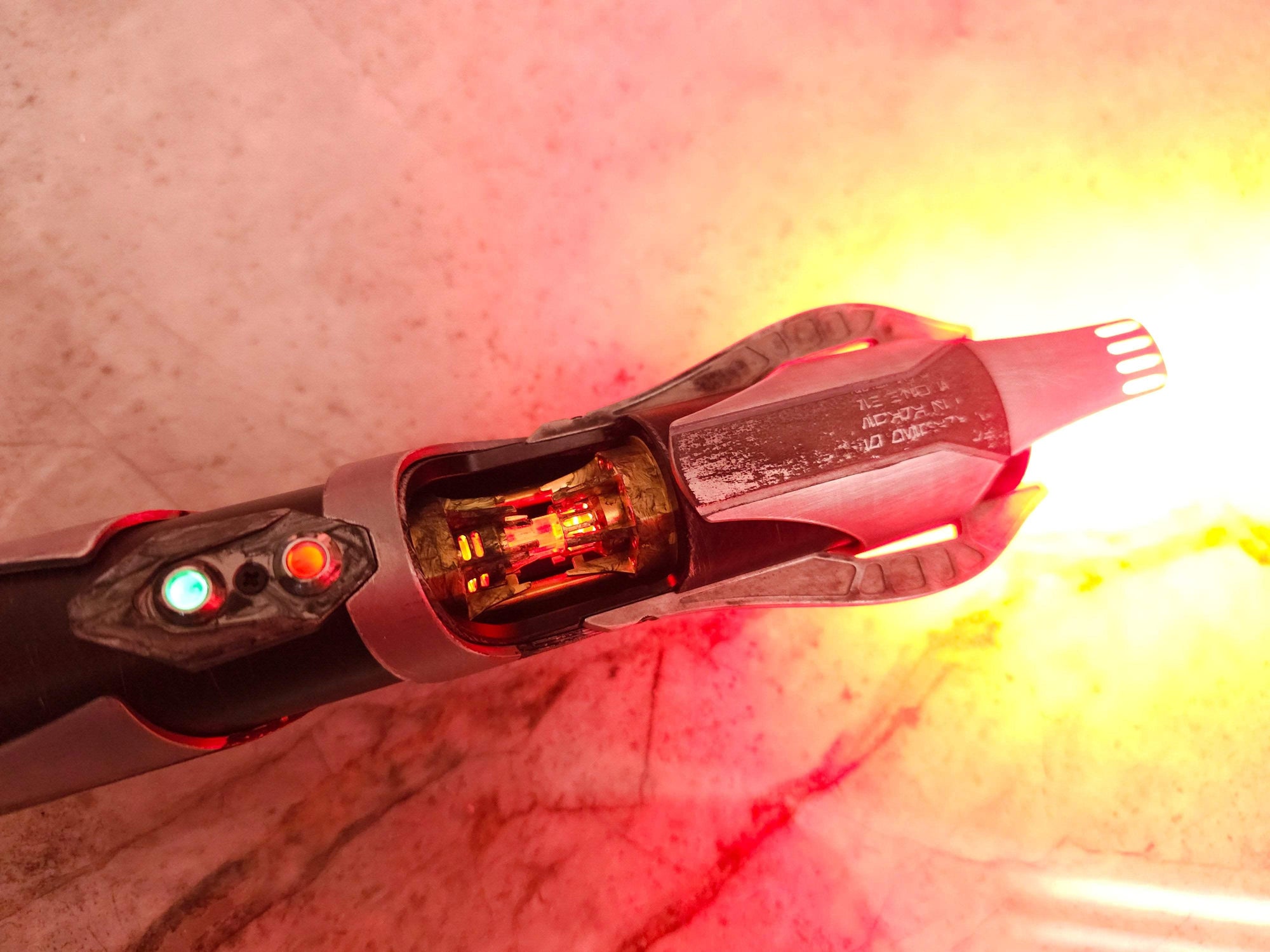 Custom Lightsaber - Weathering, Laser Engraving, Etched, Made by hand ...